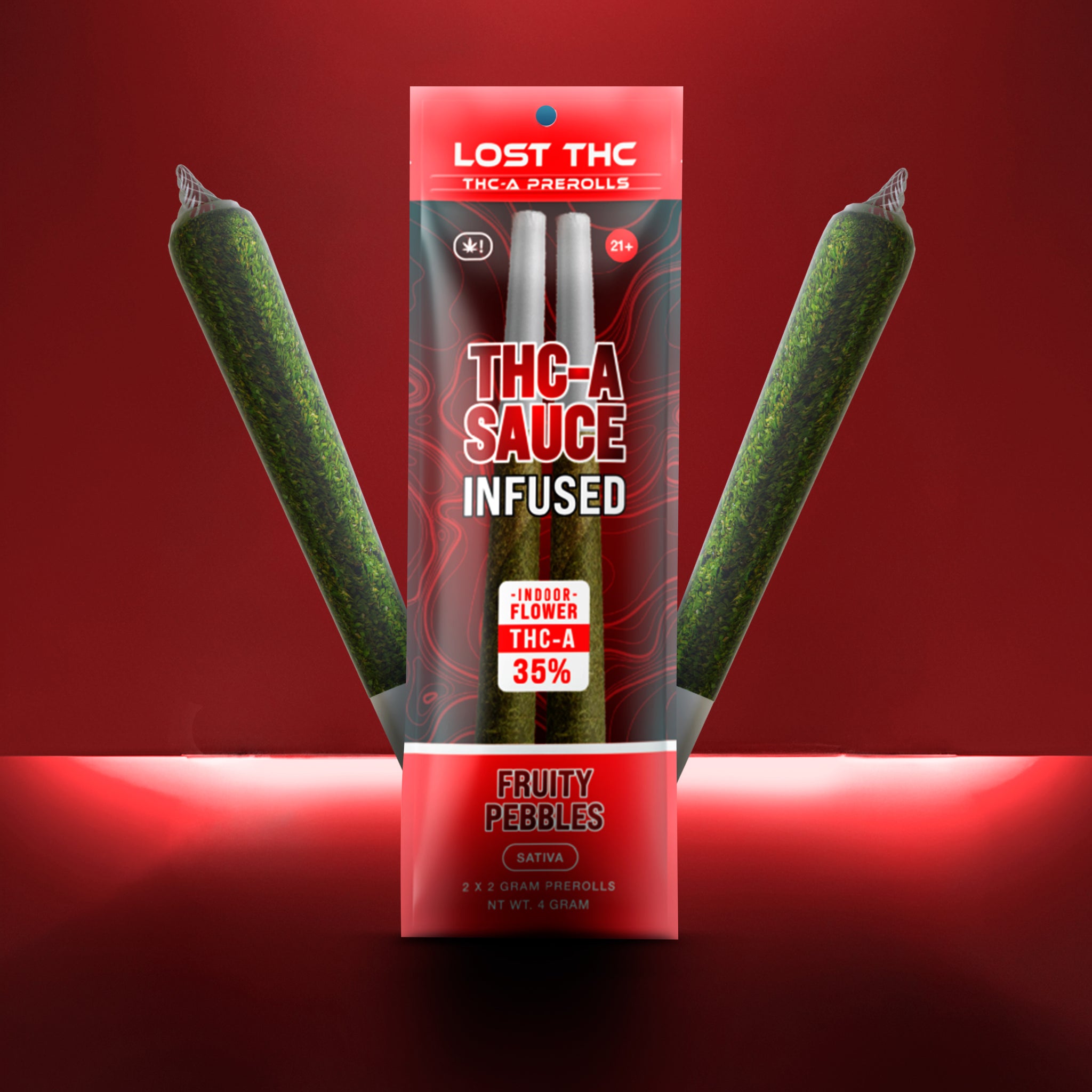 Lost THCA Sauce Pre rolls 2 X 1 5 Gram Indica Strain LOST BRANDS lost-thca-sauce-pre-rolls-2-x-1-5-gram-indica-strain-lost-brands